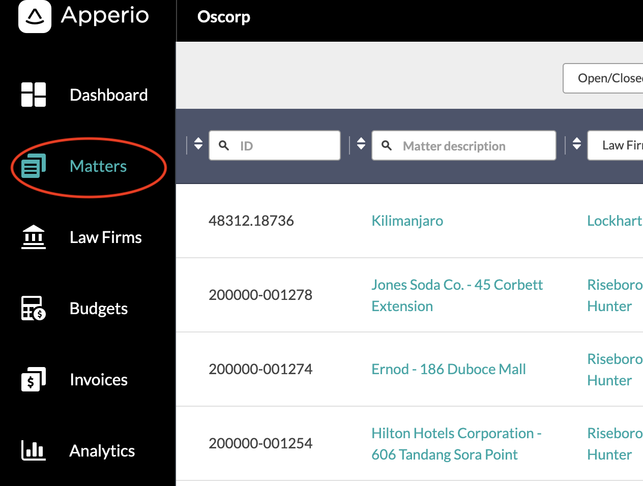 Confidential Matters – Apperio